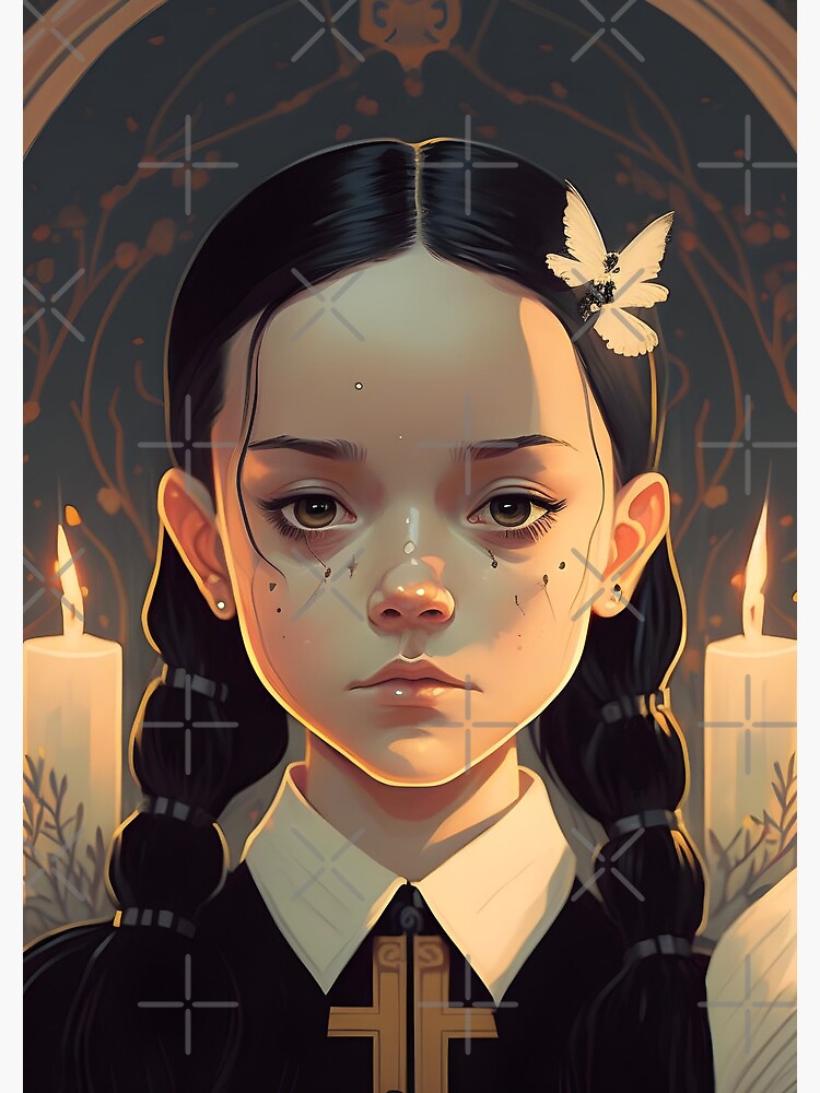 "Wednesday Addams, Ai-Generated Art, Netflix, Netflix Fun Art, Addams ...