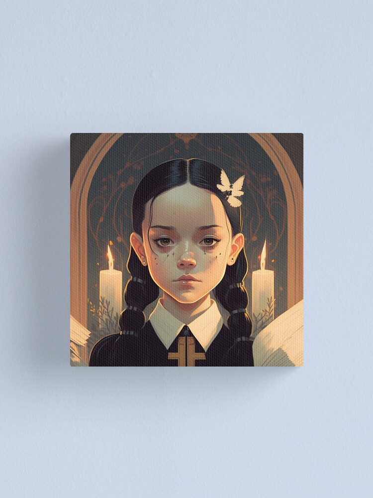 "Wednesday Addams, Ai-Generated Art, Netflix, Netflix Fun Art, Addams ...