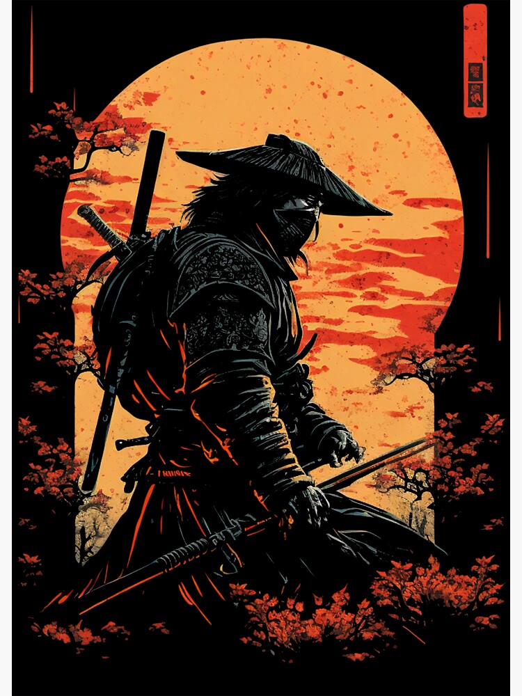 "Samurai Retro Samurai Katana War Japan Culture" Sticker for Sale by ...