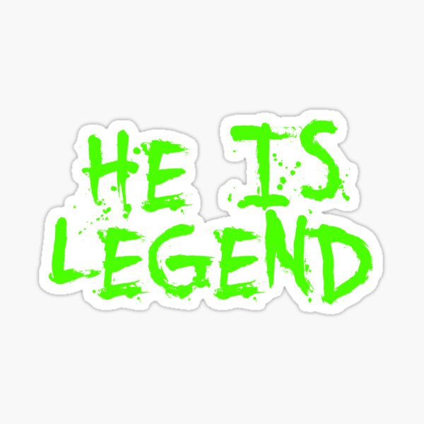 "He Is Legend Merch He Is Legend Logo" Sticker for Sale by Iliany9b ...