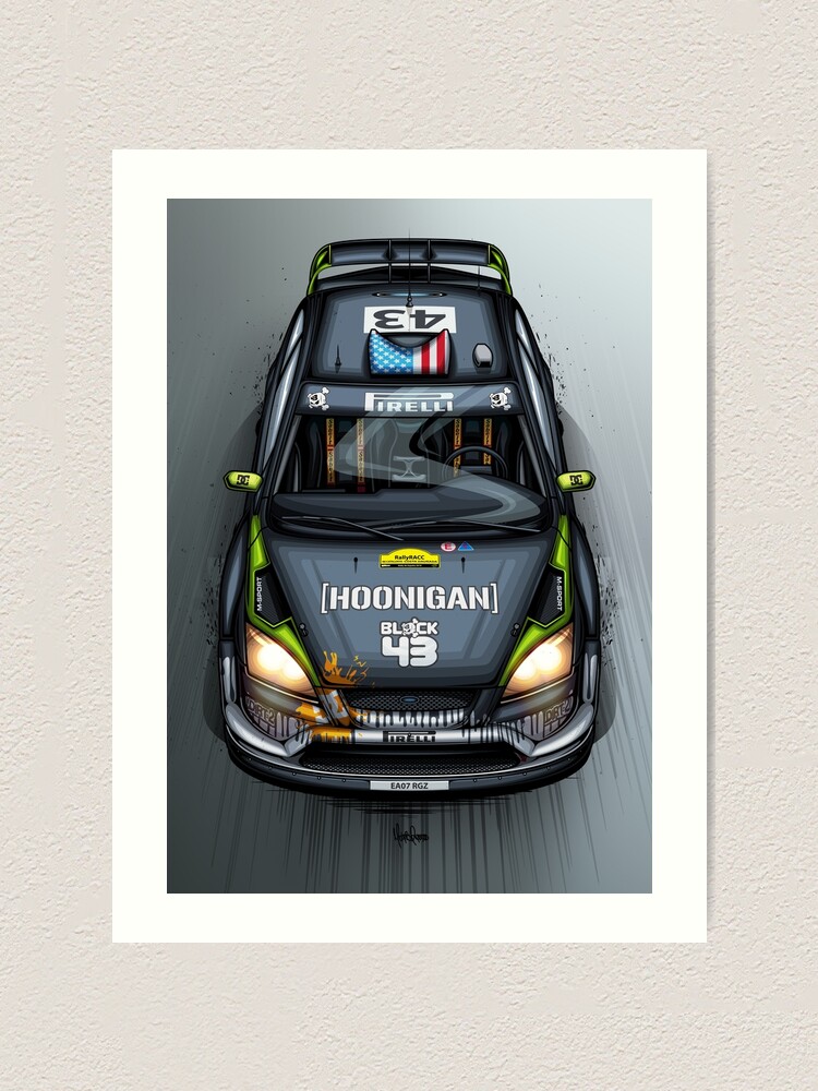 "Ford Focus RS WRC - Ken Block" Art Print for Sale by marioramosart ...