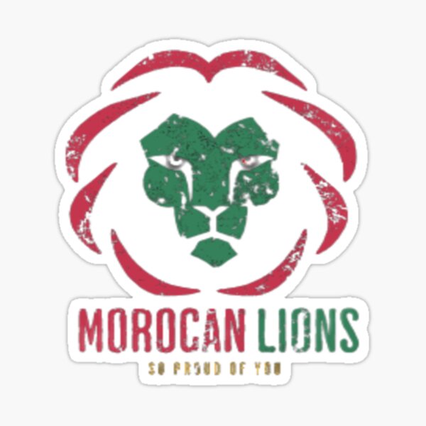 "Moroccan lions " Sticker for Sale by ammpbell22 | Redbubble