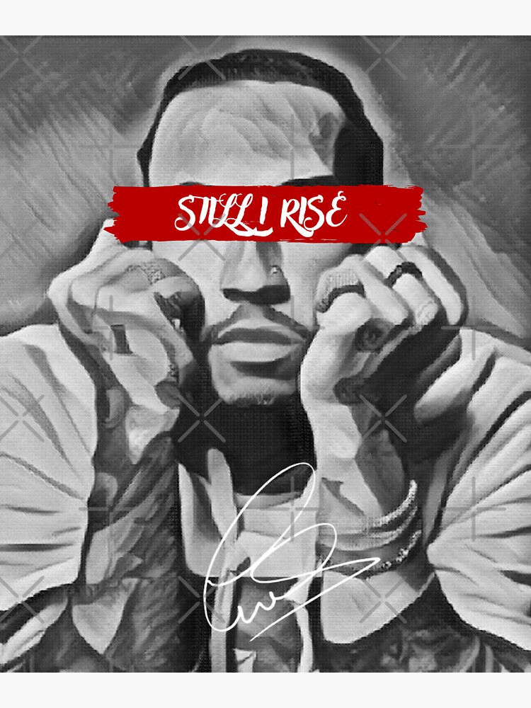 "Lewis Hamilton Still I rise black & white design" Sticker for Sale by ...