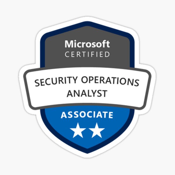 "Microsoft Certified Security Operations Analyst Associate" Sticker for ...