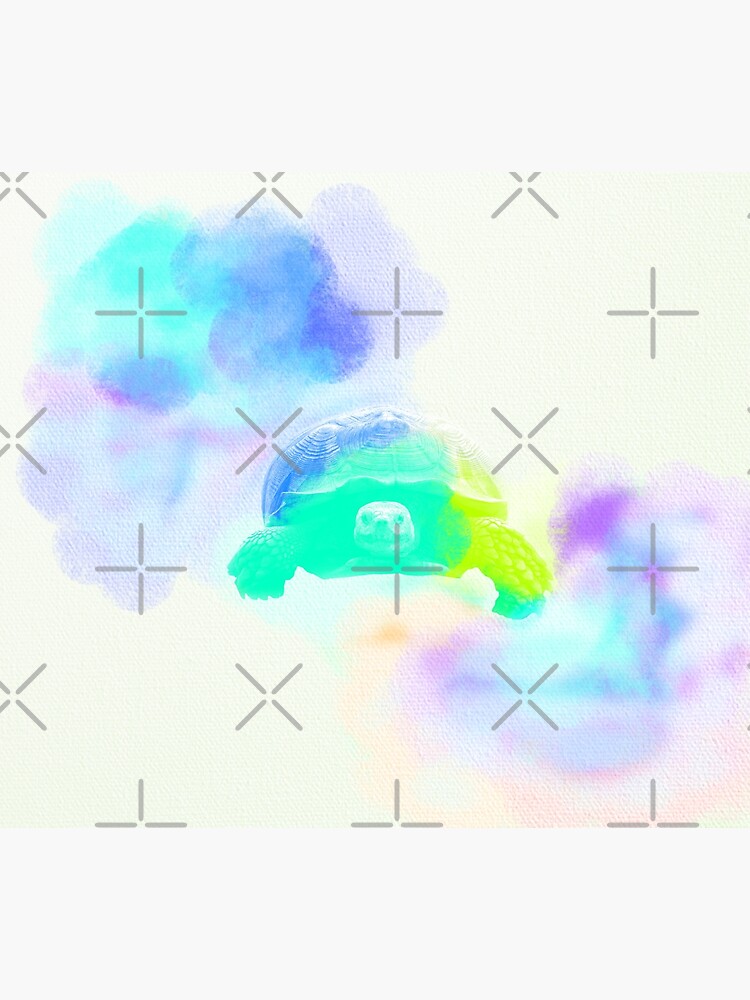 "Watercolor Sulcata Tortoise" Poster by misimichu | Redbubble
