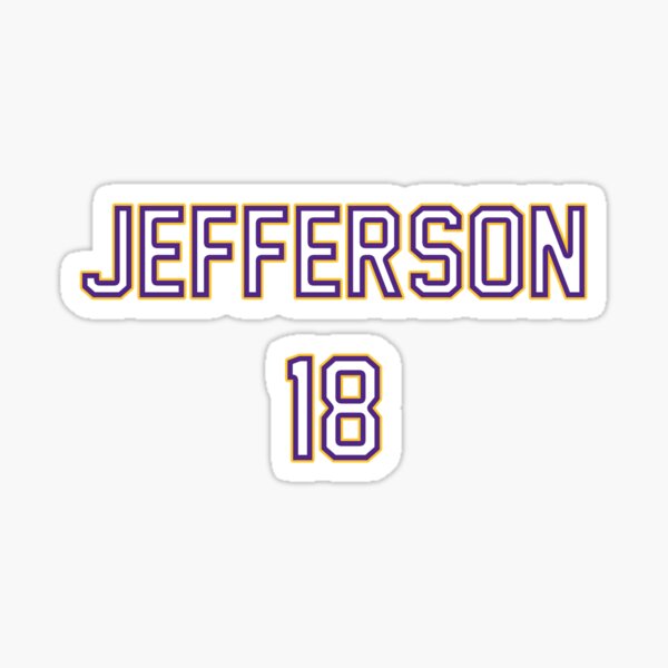 "Justin Jefferson" Sticker for Sale by iburroughs97 | Redbubble