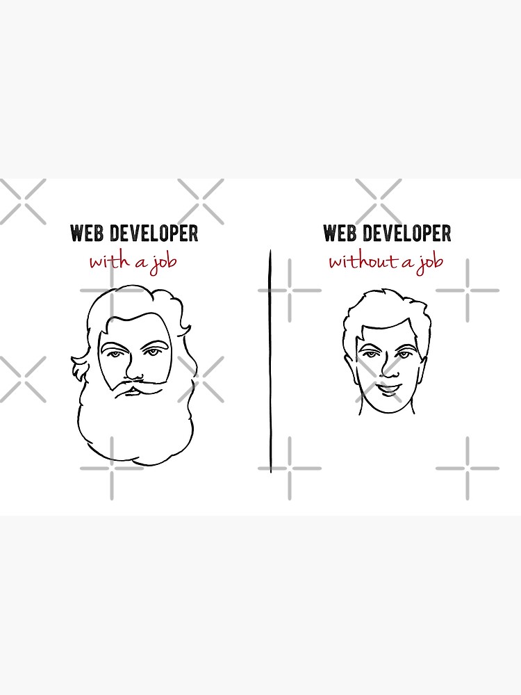 "Web Developer With/Without a Job - Funny Programming Jokes - Light ...