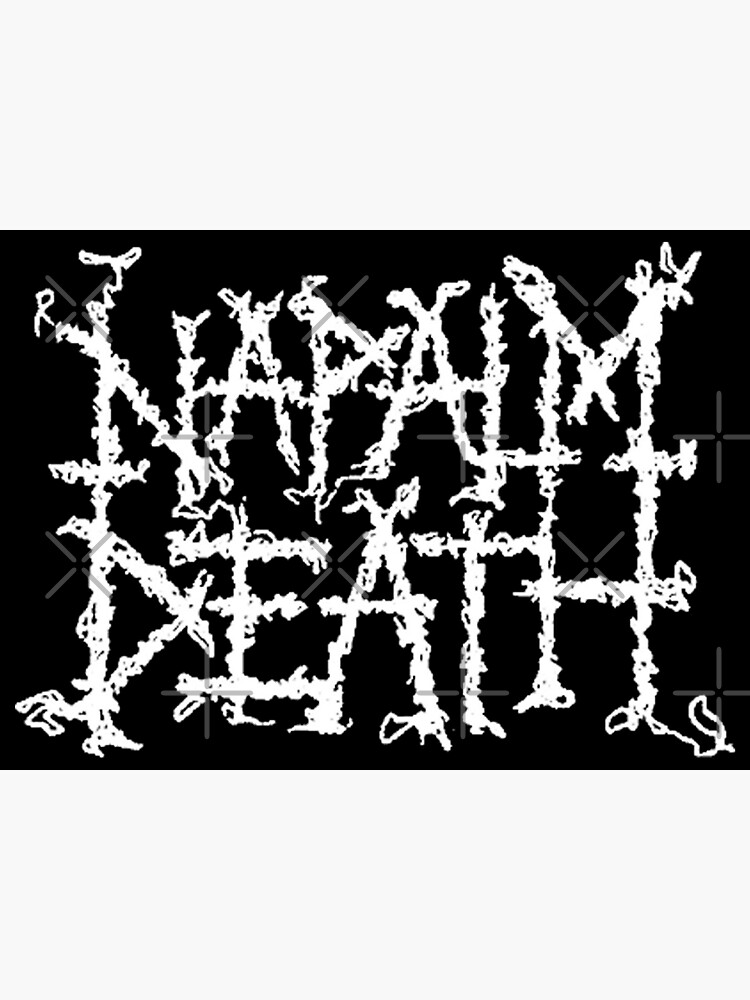 "Napalm Death Logo" Sticker for Sale by ToHellAndBack8 | Redbubble