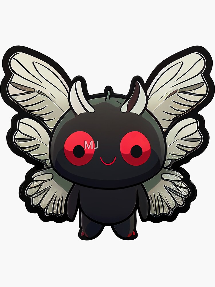 "Mothmans Butt Cute Mothman" Sticker for Sale by mattsu | Redbubble