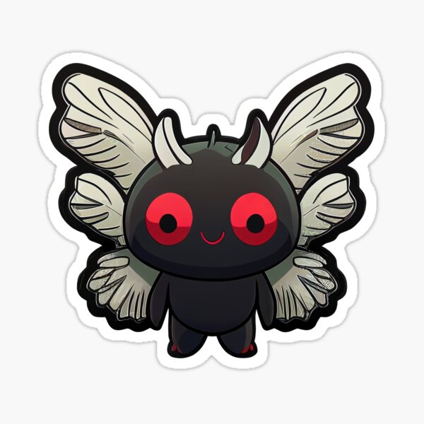 "Mothmans Butt Cute Mothman" Sticker for Sale by mattsu | Redbubble