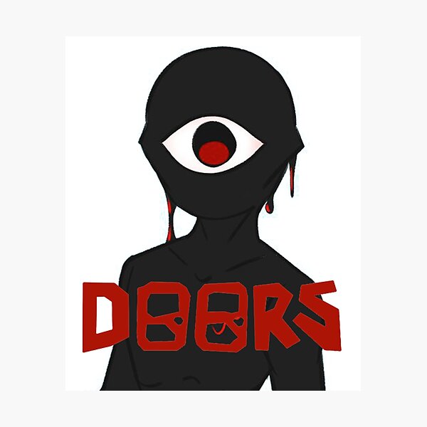 "DOORS Roblox game " Photographic Print for Sale by Elbittar | Redbubble