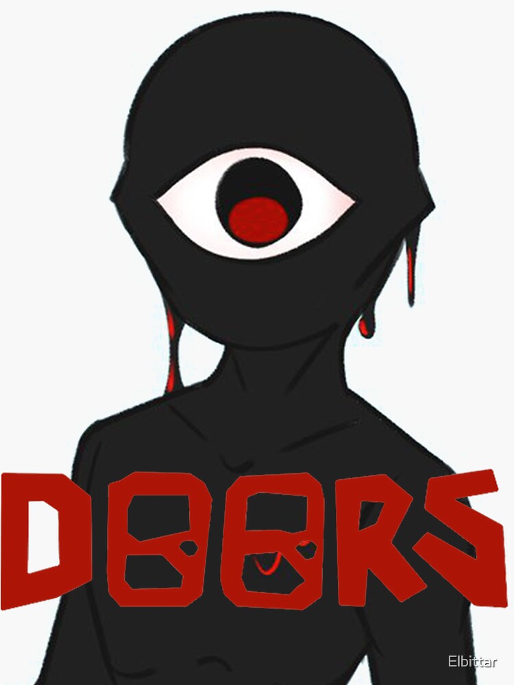 "DOORS Roblox game " Sticker for Sale by Elbittar | Redbubble
