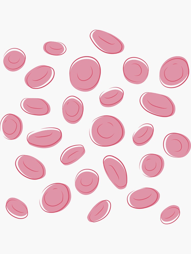 "Red Blood Cells" Sticker for Sale by marmark13 | Redbubble