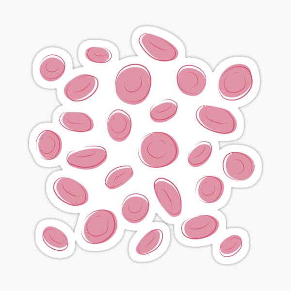 "Red Blood Cells" Sticker for Sale by marmark13 | Redbubble