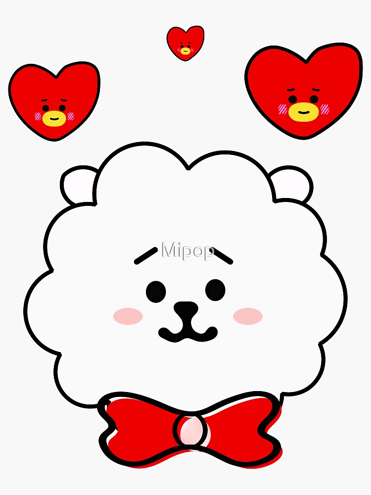 "RJ BTS Jin RJ Sticker" Sticker for Sale by Mipop | Redbubble