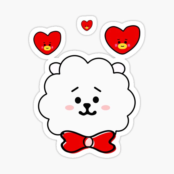 "RJ BTS Jin RJ Sticker" Sticker for Sale by Mipop | Redbubble