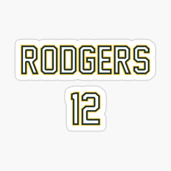 "Aaron Rodgers" Sticker for Sale by iburroughs97 | Redbubble