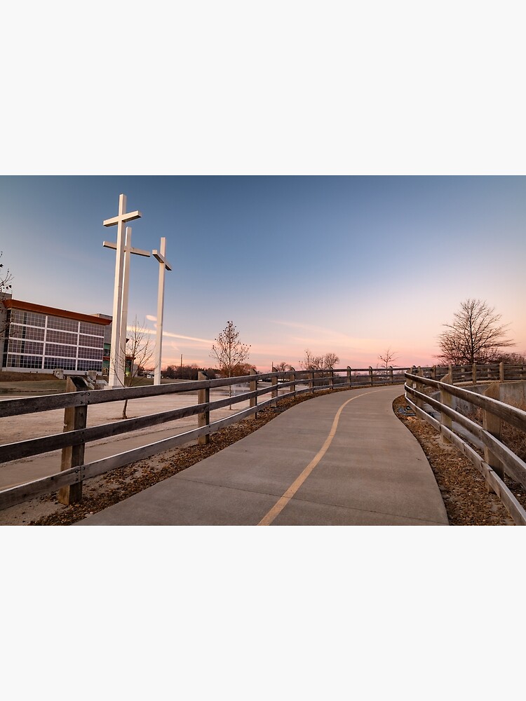 "Razorback Greenway Bike Trail At Dawn - A Spiritual Journey" Poster ...