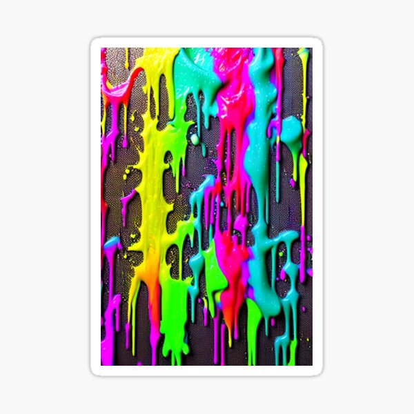 "Dripping Paint" Sticker for Sale by EggheadK8 | Redbubble