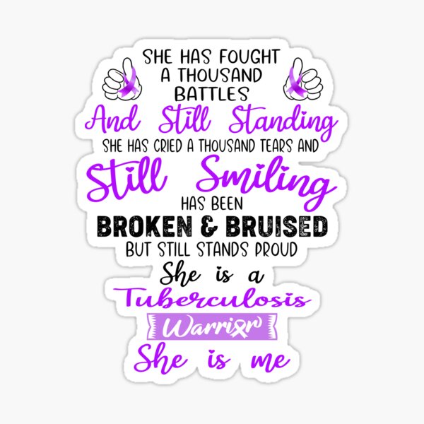 "Tuberculosis Warrior SHE IS ME - Support Tuberculosis Fighter Gifts ...