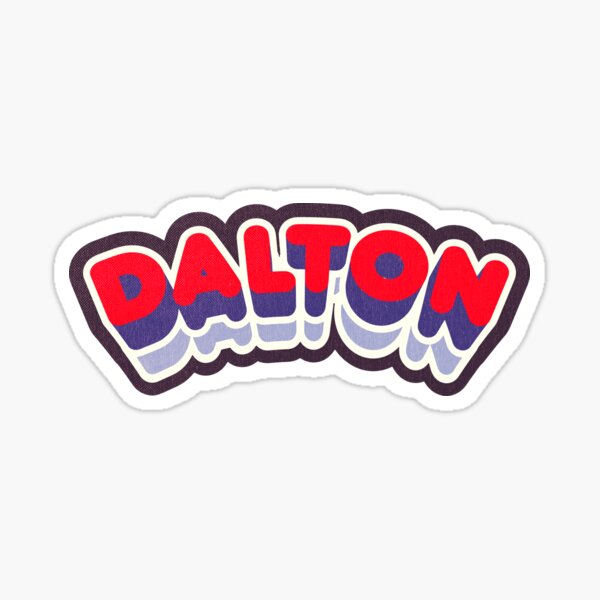 "Dalton, GA | Retro Curve" Sticker by retroready | Redbubble