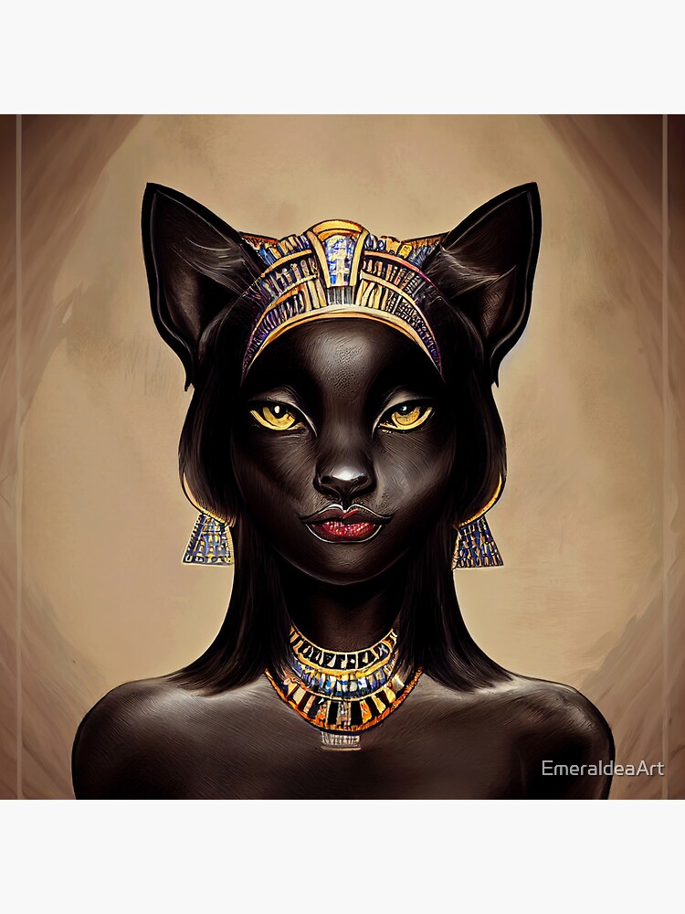"Cleopatra as a cat, Egyptian - digitalart" Sticker for Sale by ...