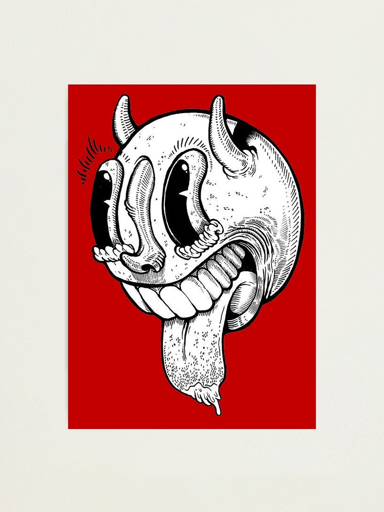 Lámina fotográfica «Freaky Demon - ghostemane x dibujos animados» de ...