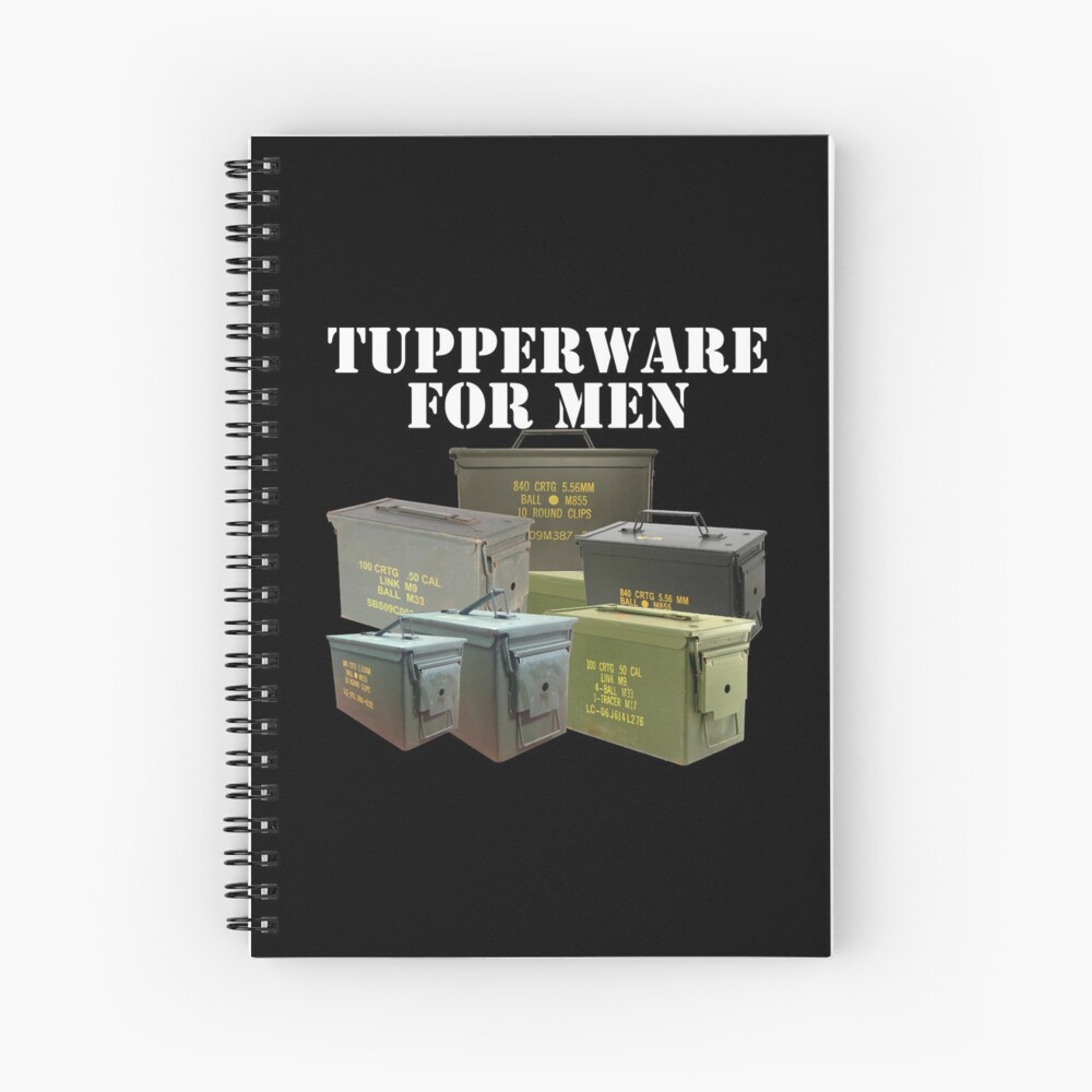 "Tupperware For men" Spiral Notebook by myoungncsu | Redbubble