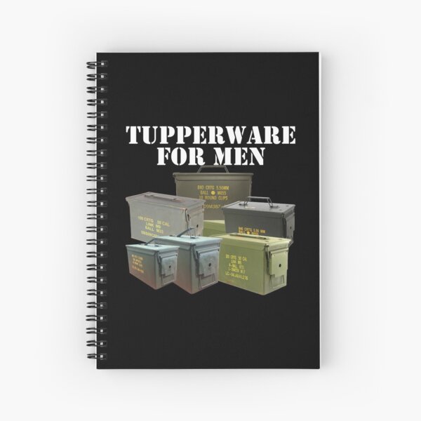 "Tupperware For men" Spiral Notebook by myoungncsu | Redbubble