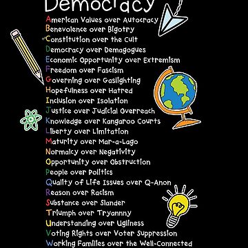 " The ABC's of Democracy Learning" Art Print for Sale by edhie815 ...