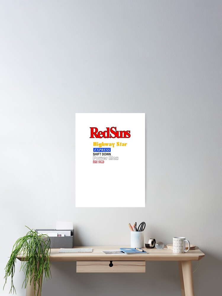 "AKAGI REDSUNS RYOSUKE TAKAHASHI STICKERS - Initial D" Poster by ...