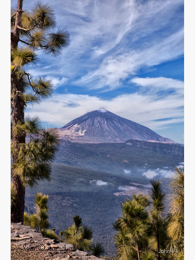 the volcano that's kissing the sky... " Sticker by John44 | Redbubble