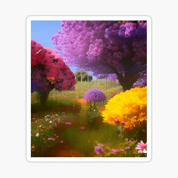 "Beautiful Garden, Nature" Sticker for Sale by SalmasoSHOP | Redbubble