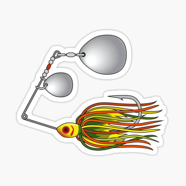 "Spinnner Bait Fishing Lure - Tandem Silver Colorado Blade - Perch ...