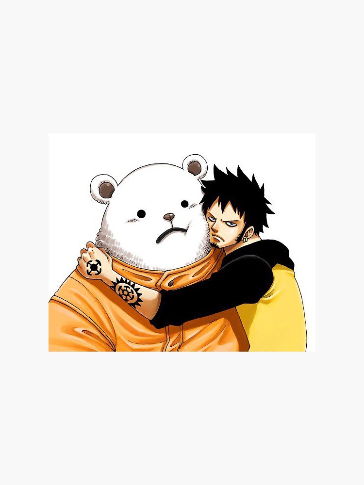 "one piece heart pirates law and bepo" Sticker for Sale by BtsJikook ...