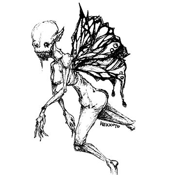 "Monster demon fairy creepy horror" Art Board Print for Sale by Hekkoto ...