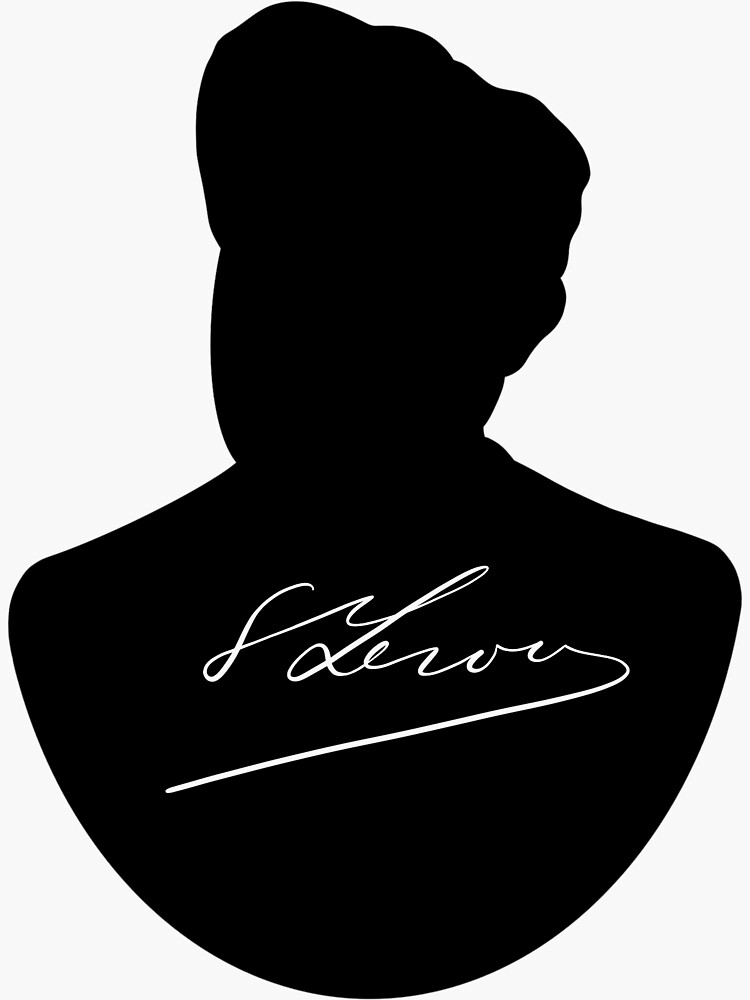 "GASTON LEROUX Signature Silhouette" Sticker for Sale by abbieoverbey ...