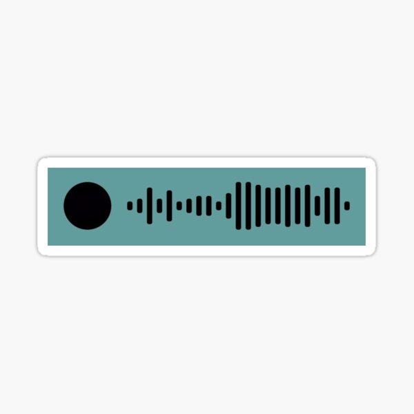 "Would That I by Hozier | spotify scan code" Sticker for Sale by sisters-lab | Redbubble