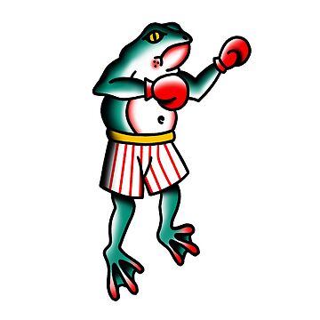 "Fighting Frog" Sticker for Sale by sophiapeischl | Redbubble