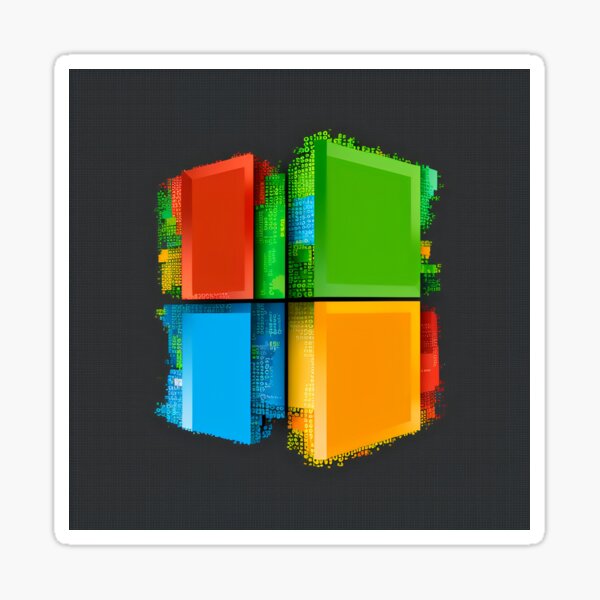 "microsoft azure logo AI art work" Sticker for Sale by developerfriday ...