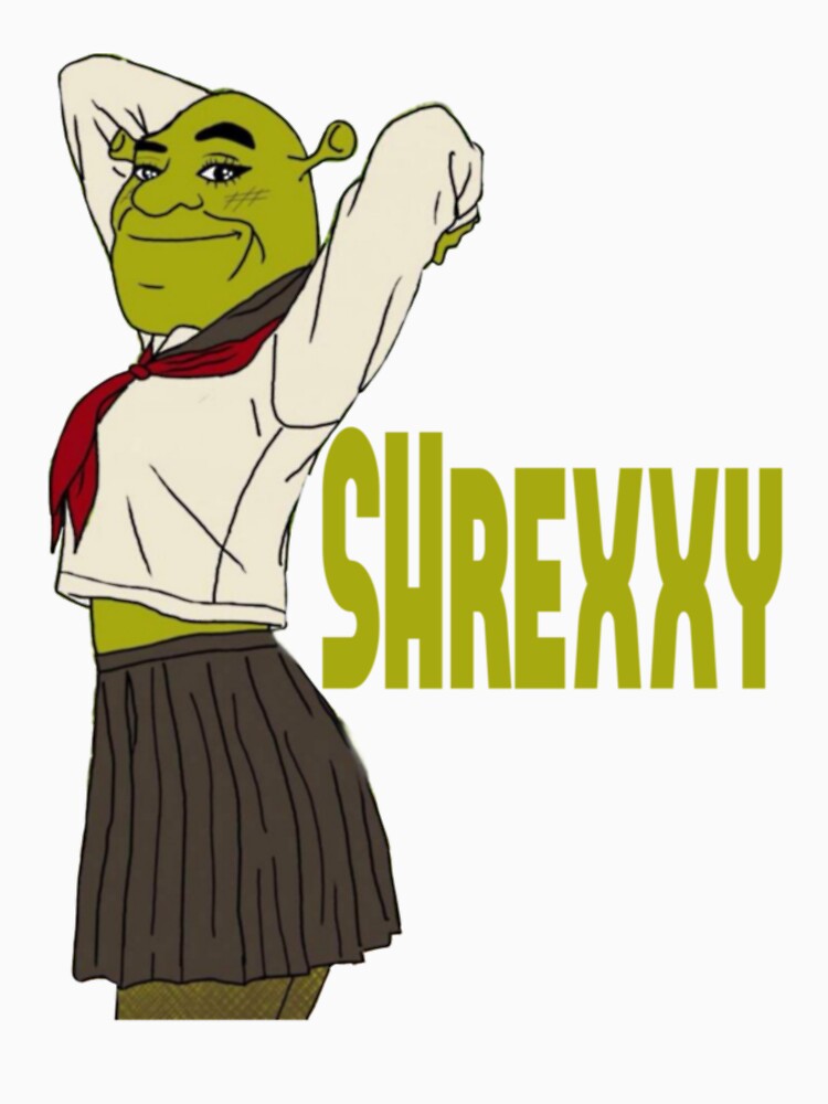 "Shrexy Sherk meme" T-shirt for Sale by Bellamymoniface | Redbubble ...