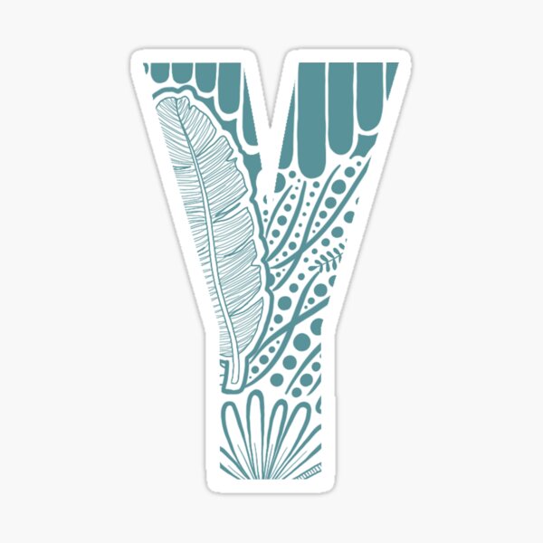 "Doodle letter y " Sticker for Sale by andrea38 | Redbubble