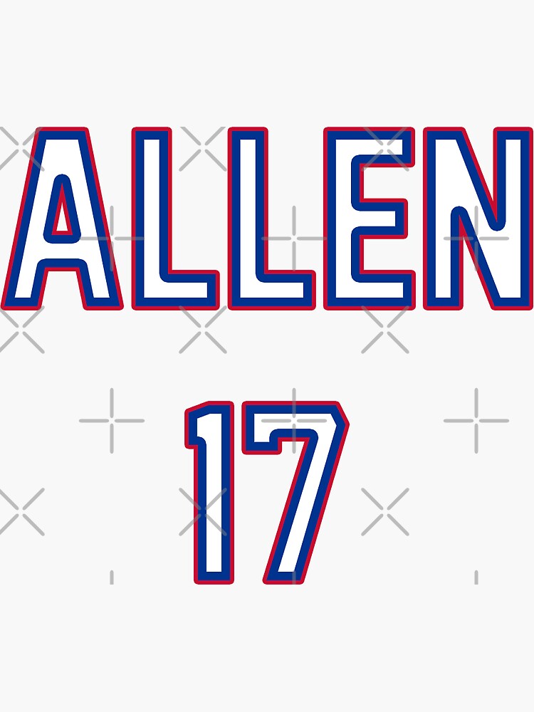 "Josh Allen" Sticker for Sale by iburroughs97 | Redbubble