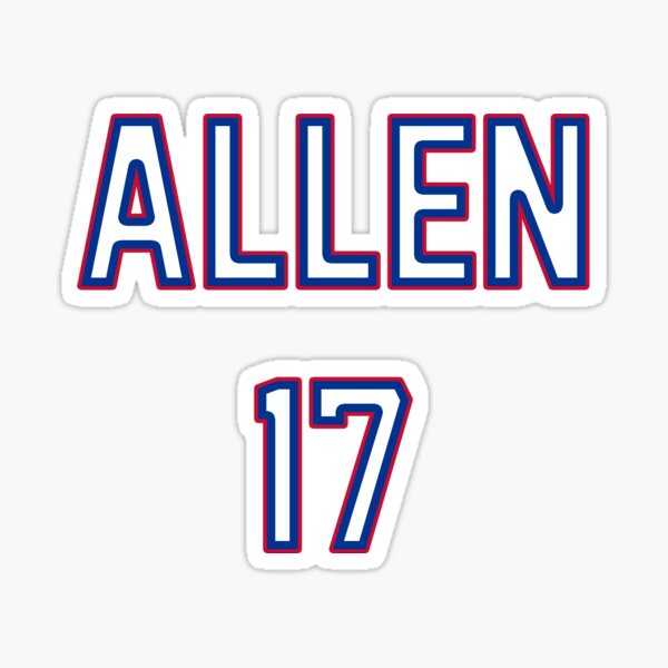 "Josh Allen" Sticker for Sale by iburroughs97 | Redbubble