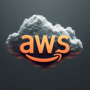 "amazon aws cloud logo sticker AI art work" Sticker for Sale by ...