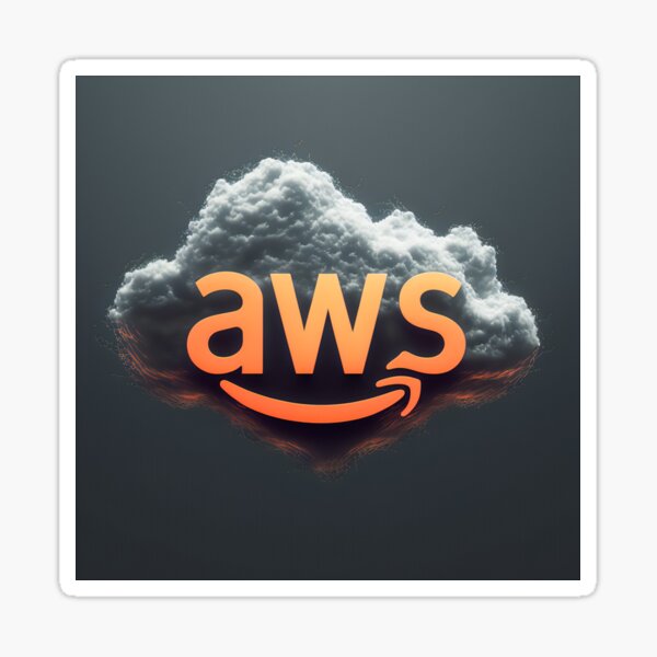 "amazon aws cloud logo sticker AI art work" Sticker for Sale by ...