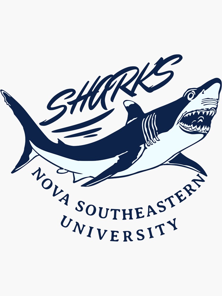 "Nova Southeastern University blue shark NSU " Sticker for Sale by ...