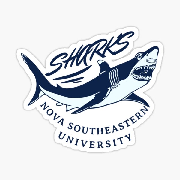 "Nova Southeastern University blue shark NSU " Sticker for Sale by ...