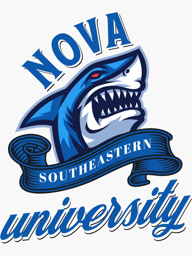 "Nova Southeastern University blue shark NSU " Sticker for Sale by ...
