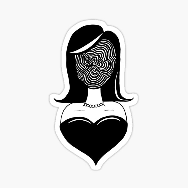 "Hypnotized " Sticker for Sale by saradesantis | Redbubble